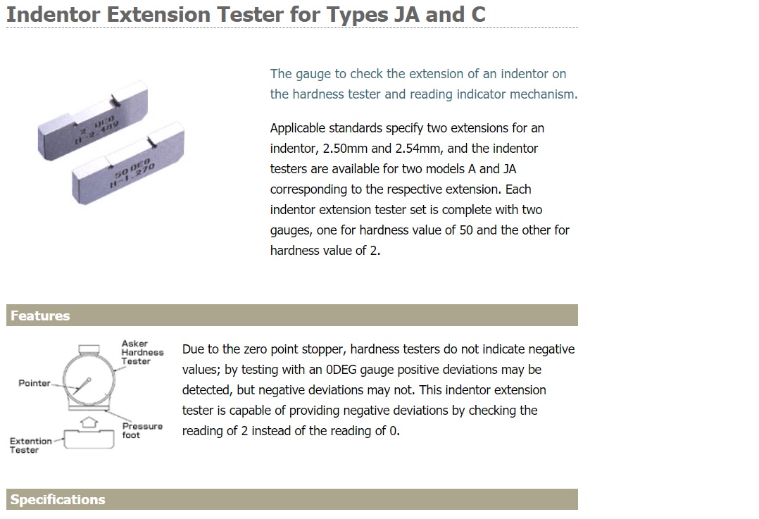 Ichiban Precision Sdn Bhd - Asker - Asker Indentor Extension Tester for ...