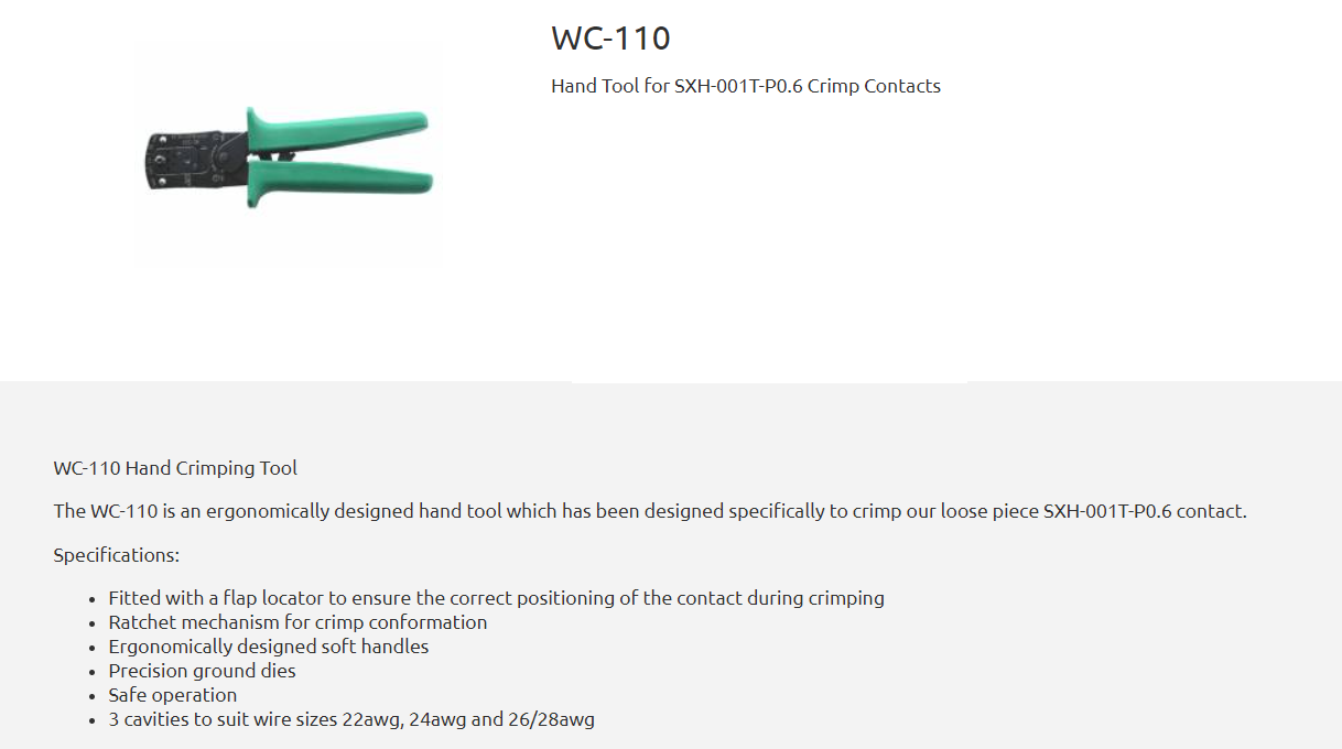 Ichiban Precision Sdn Bhd - Other - JST Crimping Tool