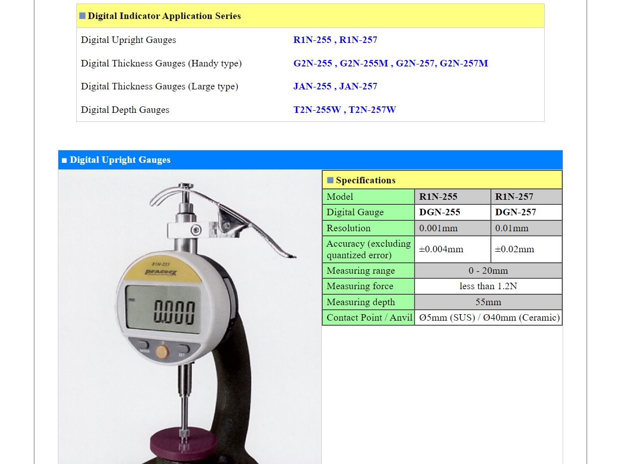 Ichiban Precision Sdn Bhd - Peacock - Peacock Digital Indicators ...