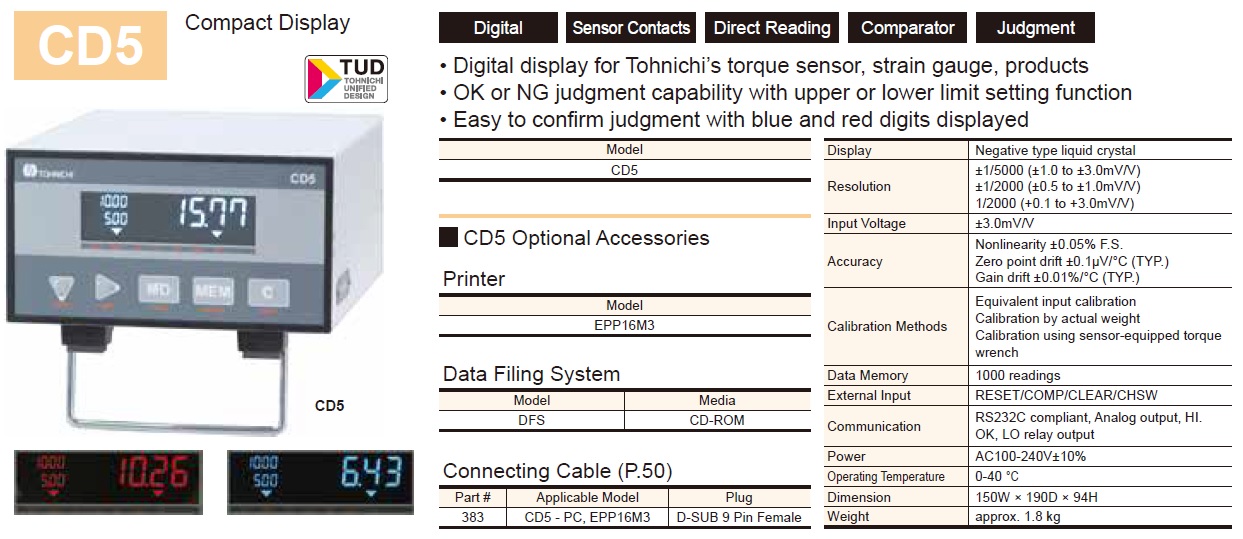 Ichiban Precision Sdn Bhd - Tohnichi - Tohnichi Digital Torque Meter ...